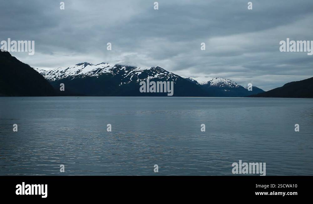 Whittier bay evening Alaska P HD 8099 Stock Video Footage - Alamy