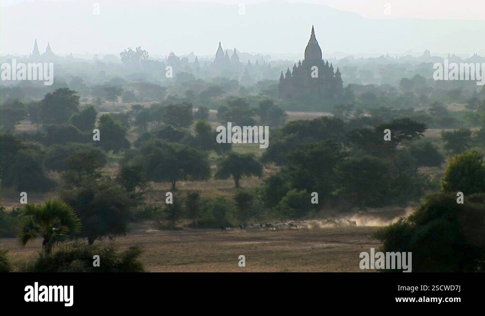Bagan ruins in Myanmar Stock Video Footage - Alamy