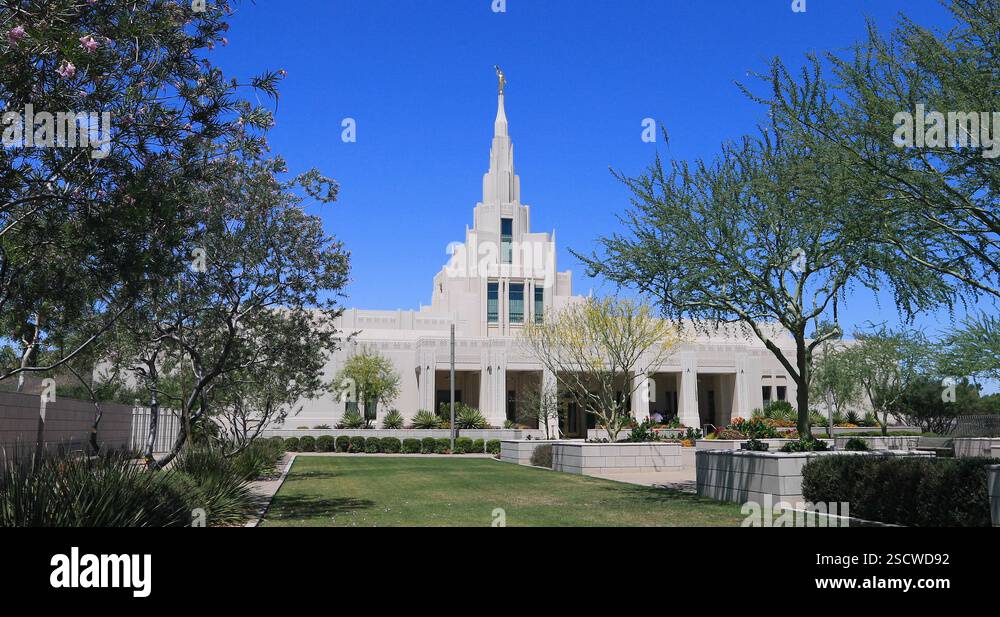 Mormon LDS Temple Phoenix Arizona church 4K Stock Video Footage - Alamy