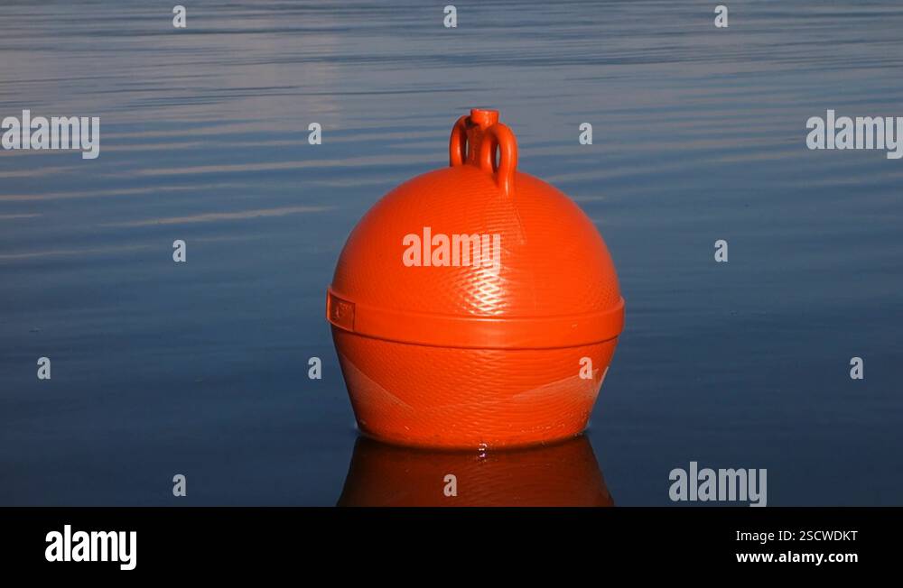 Floating buoy for mooring boats Stock Video Footage - Alamy