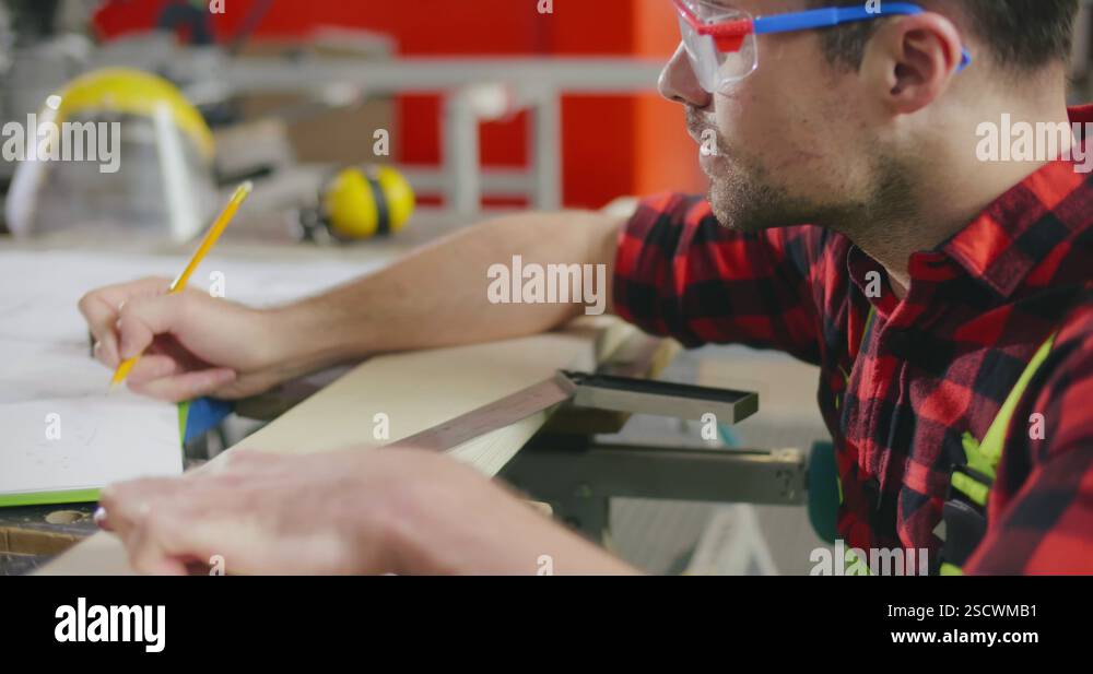Craftsman during his day at work Stock Video Footage - Alamy