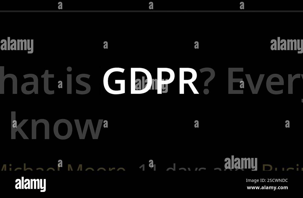 Zoom in - GDPR in the news titles across international media. GDPR ...