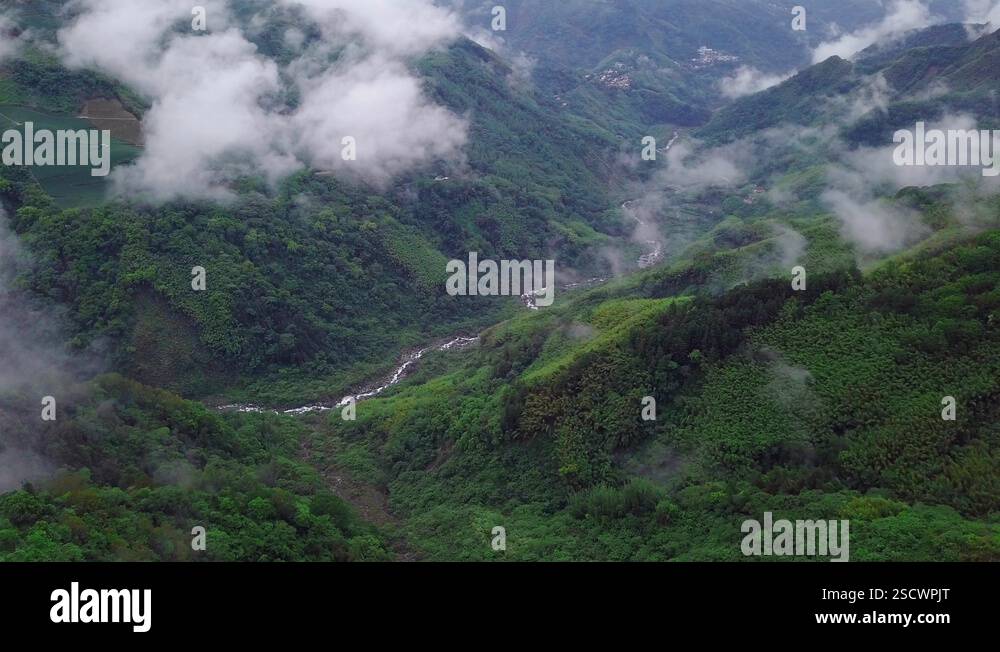 Liwu River Valley at Taroko Gorge National Park in Taiwan. Aerial View ...