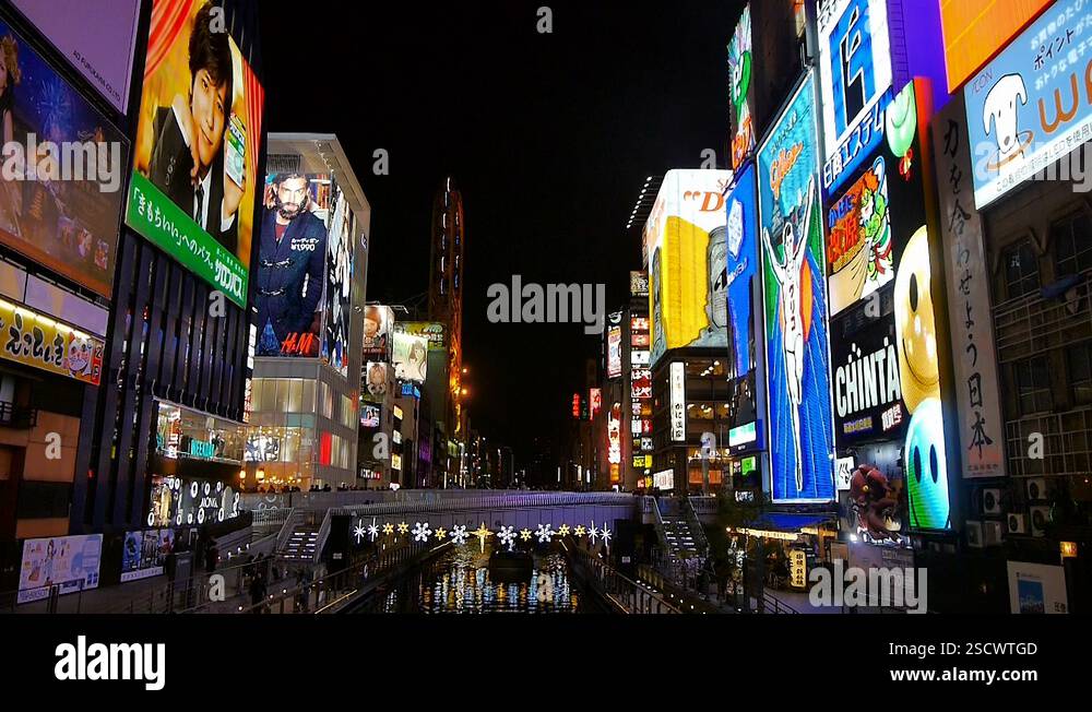 Dotonbori night osaka japan Stock Videos & Footage - HD and 4K Video ...
