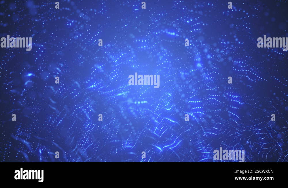 4K Abstract blue cg motion waving dots texture Stock Video Footage - Alamy