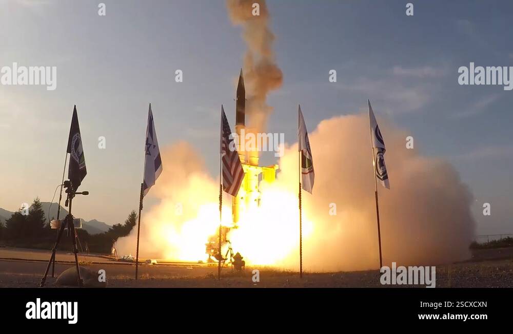 Arrow 3 interceptor missile launches from Pacific Spaceport Complex ...