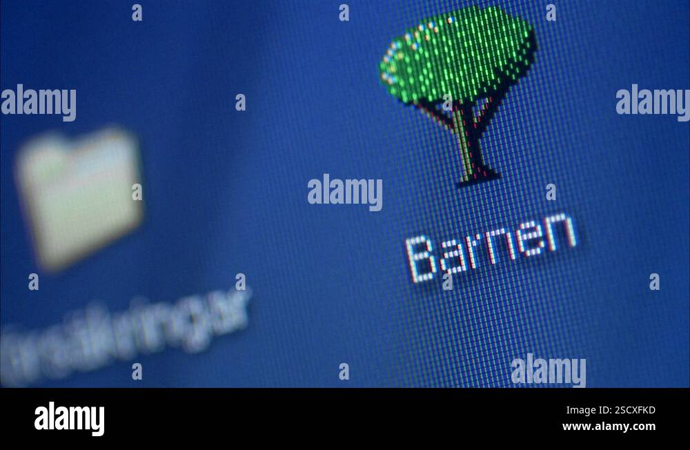 Symbols at a computer monitor Stock Video Footage - Alamy