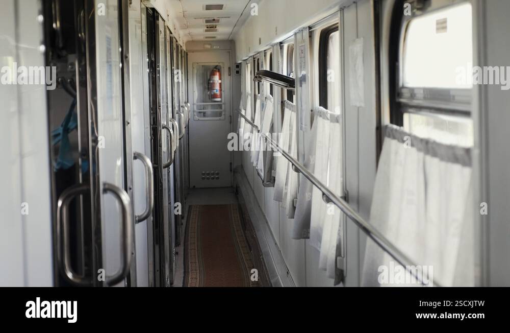 Ukrainian intercity train. Coupe train car Stock Video Footage - Alamy