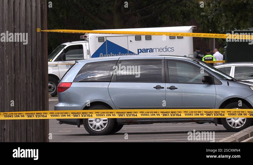 Toronto police and shooting murder crimes scene in residential area of ...