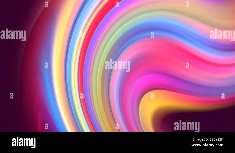 Gradient of rainbow colors are cyclically shifting in loop. It is 4k ...