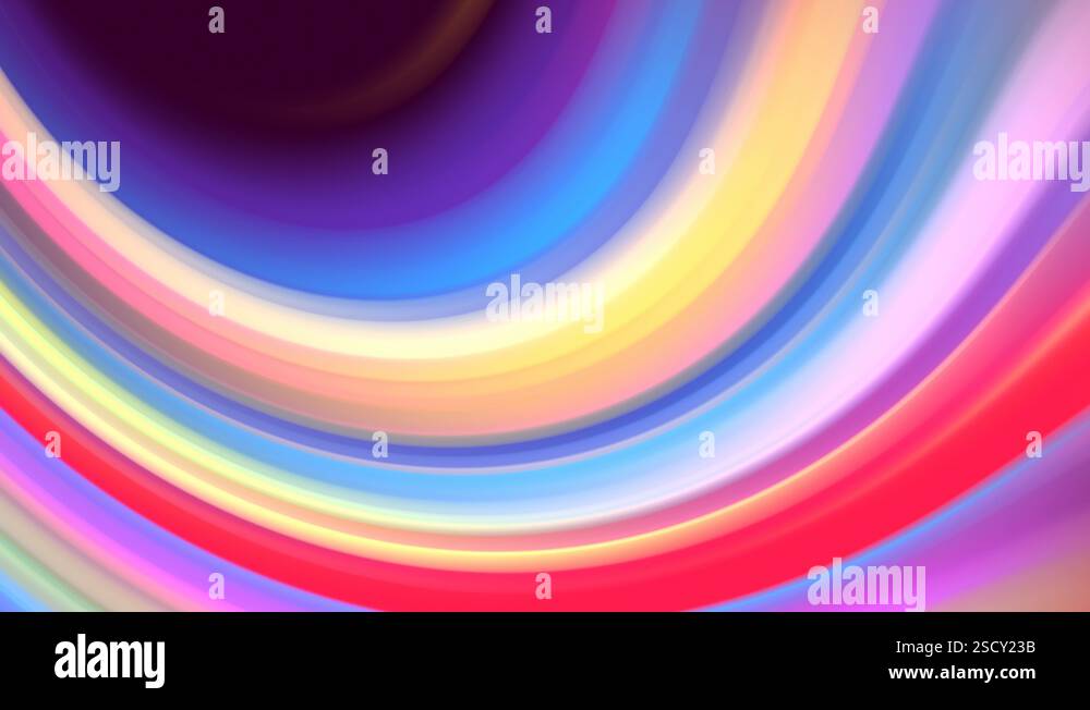 Gradient of rainbow colors are cyclically shifting in loop. It is 4k ...