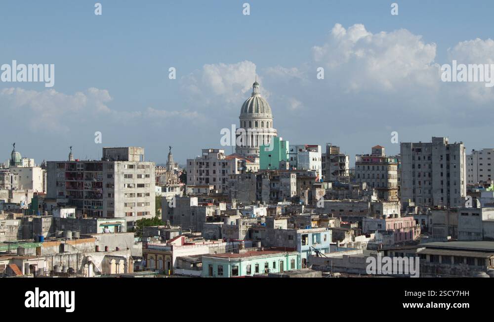 havana cuba skyline capitolio Stock Video Footage - Alamy
