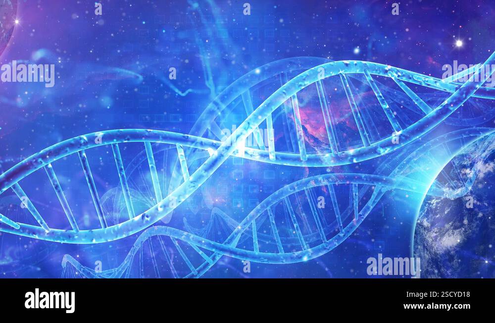 DNA double helix background Stock Video Footage - Alamy