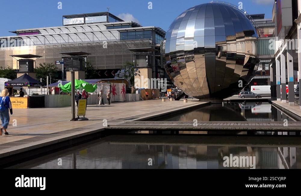 Bristol city centre modern architecture and tourists UK 4K Stock Video ...