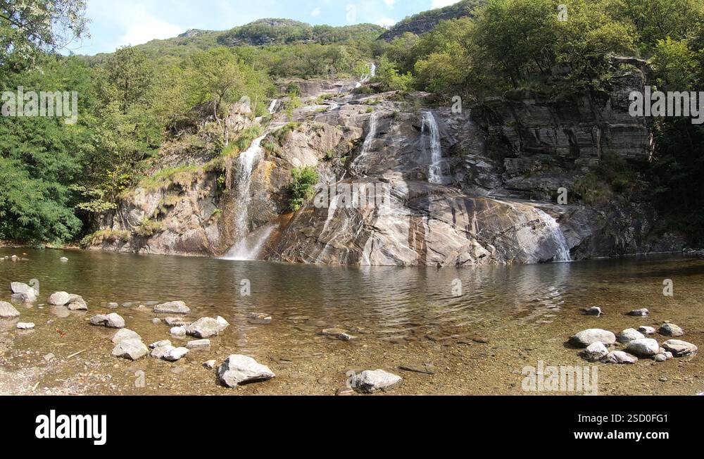 The magic of the Sponde waterfall, Someo.Alps,Vallemaggia Switzerland ...