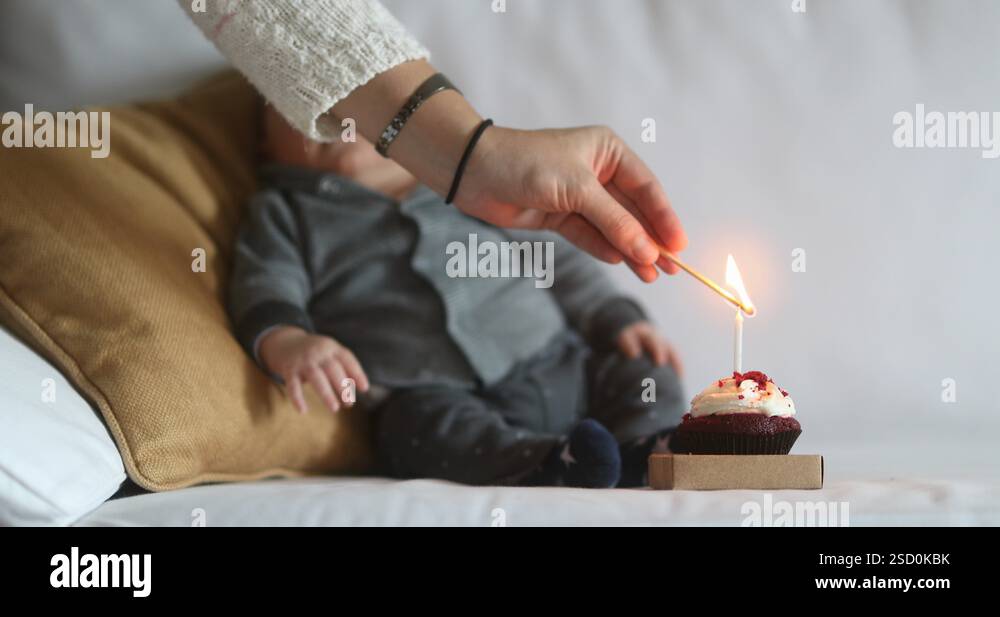 Celebrating baby first month of life2 Stock Video Footage - Alamy
