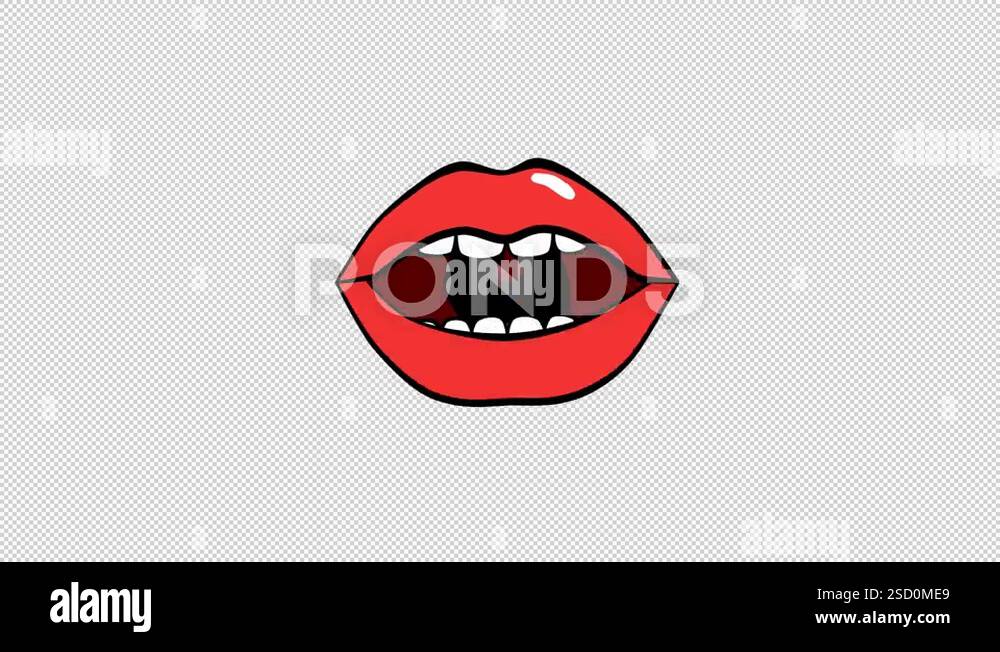 Screaming mouth illustration Stock Videos & Footage - HD and 4K Video ...
