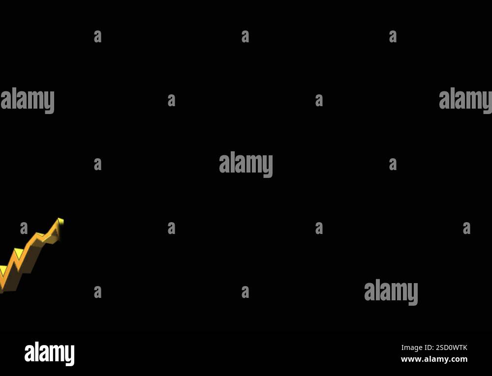 computer animated imagery of a graph line rising and falling against a ...