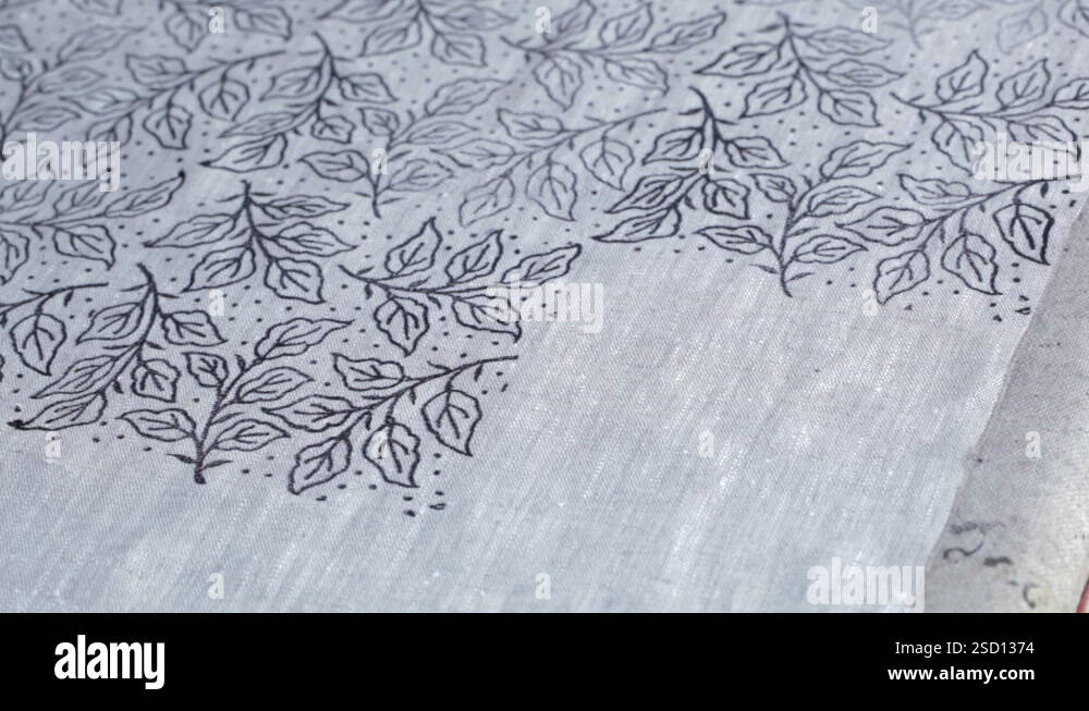 textile distempering. clip 2 Stock Video Footage - Alamy
