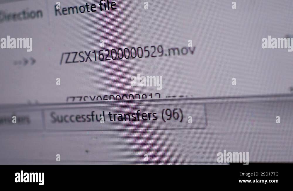 loading or unloading files is displayed on the screen Stock Video ...