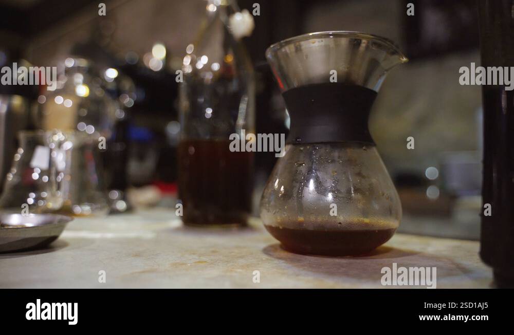 Dripping cold brew coffee Stock Video Footage - Alamy