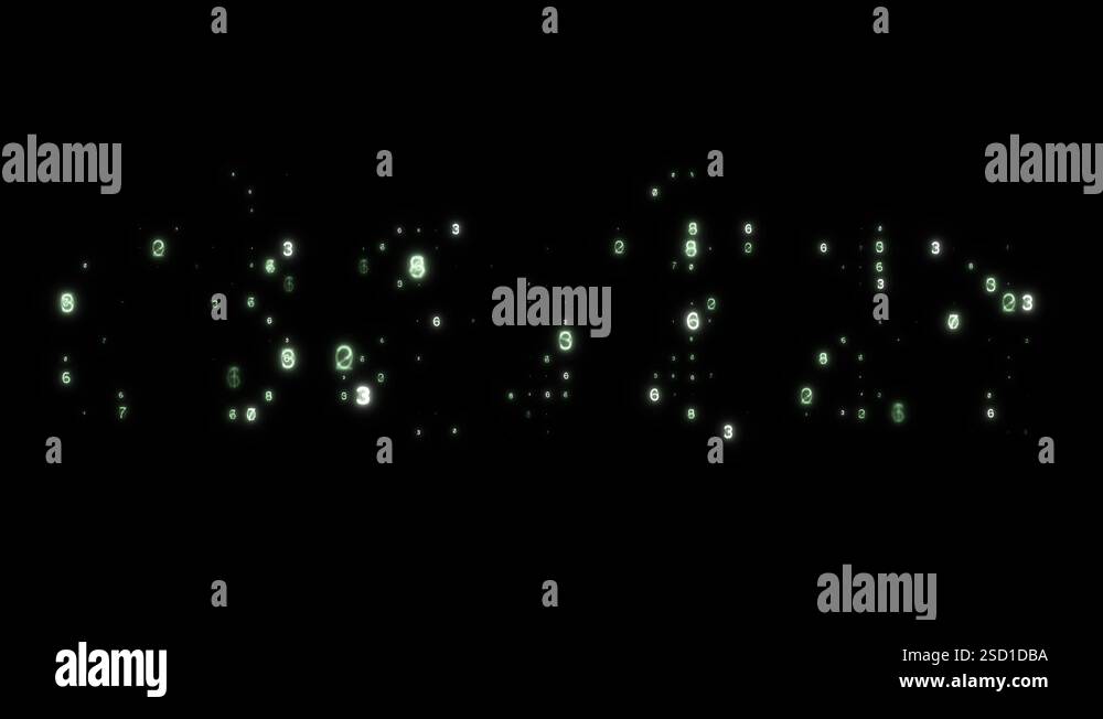 The word 'data' formed from glowing electronic numbers Stock Video ...