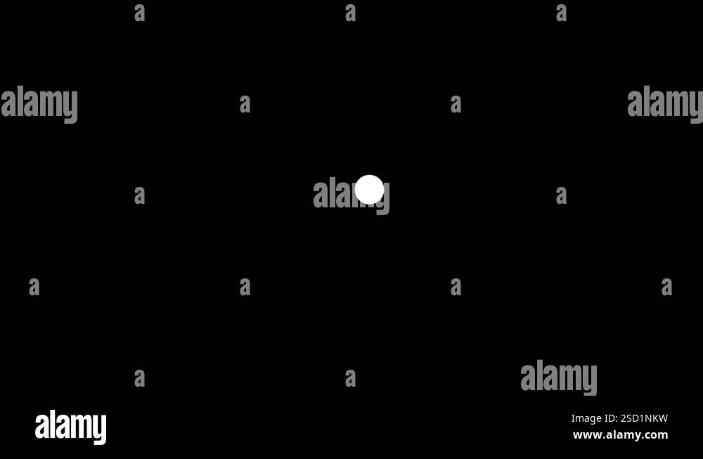 Single white dot is animation background. Animation of seamless loop ...