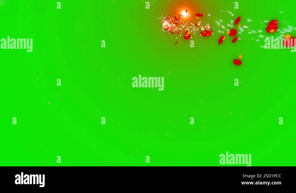 Christmas Tree Sparkle holiday background Green Screen Chromakey Stock ...
