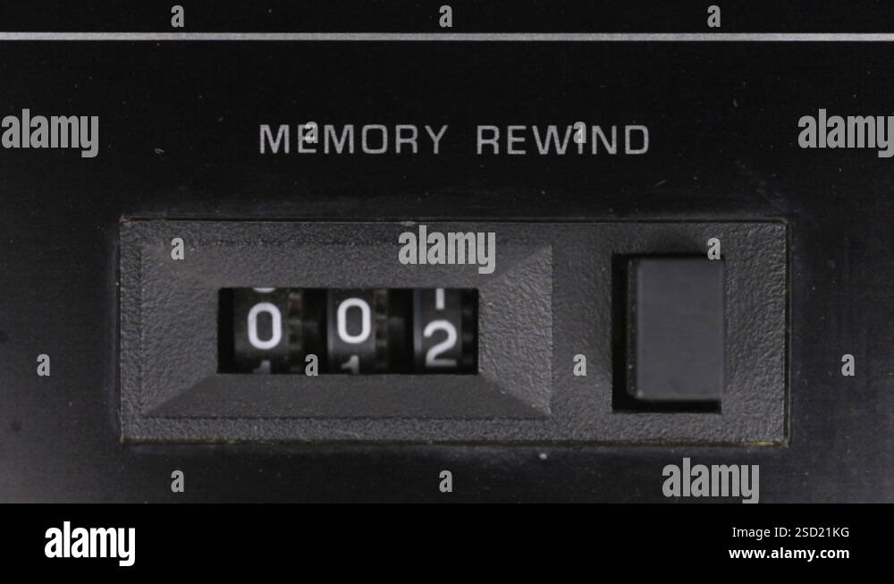 Close-up, analog counter counting from zero to thirty-five Stock Video ...