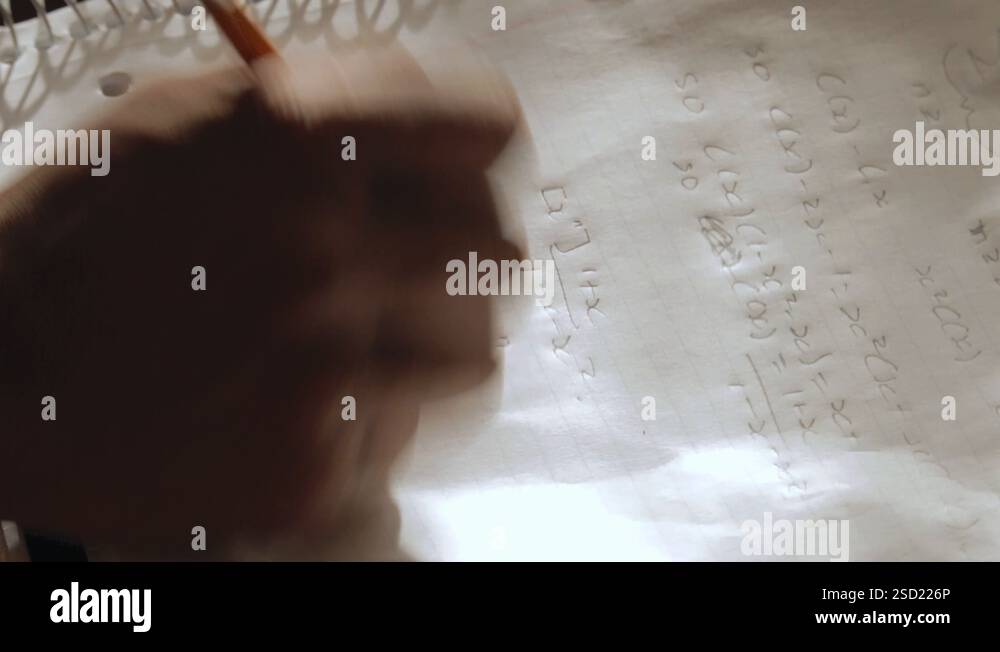 Messy handwriting notebook Stock Videos & Footage - HD and 4K Video ...