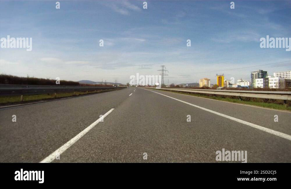 Driving on highway across Slovakia, time lapse Stock Video Footage - Alamy