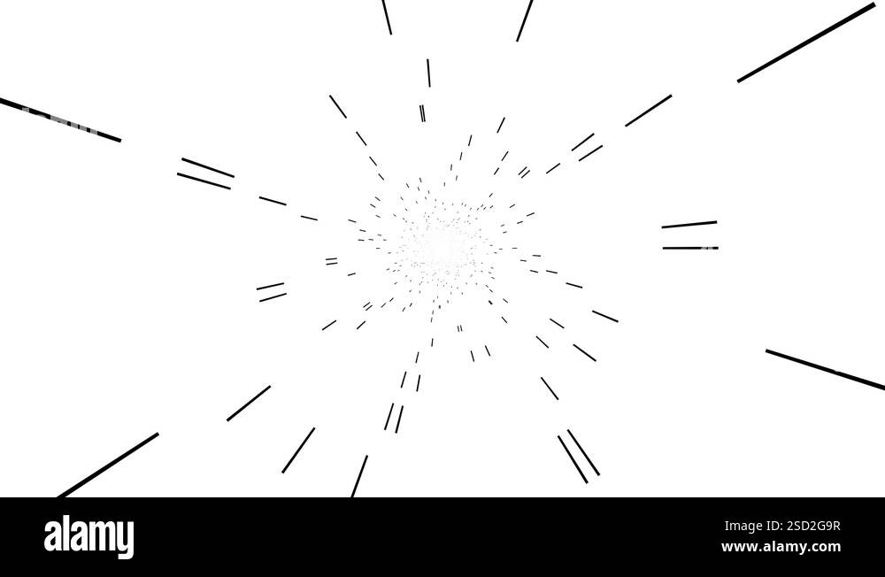 Zooming Back and Forth Abstract Space Warp Tunnel Animation Loop Stock ...