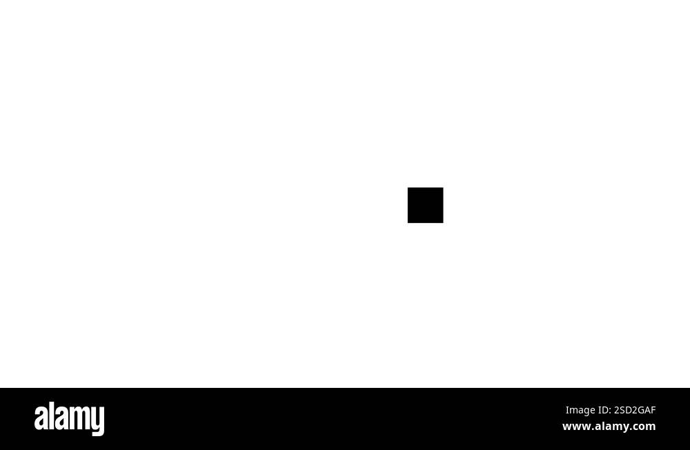 Bouncing Square Box With Nervous Energy Low Friction Environment Stock ...