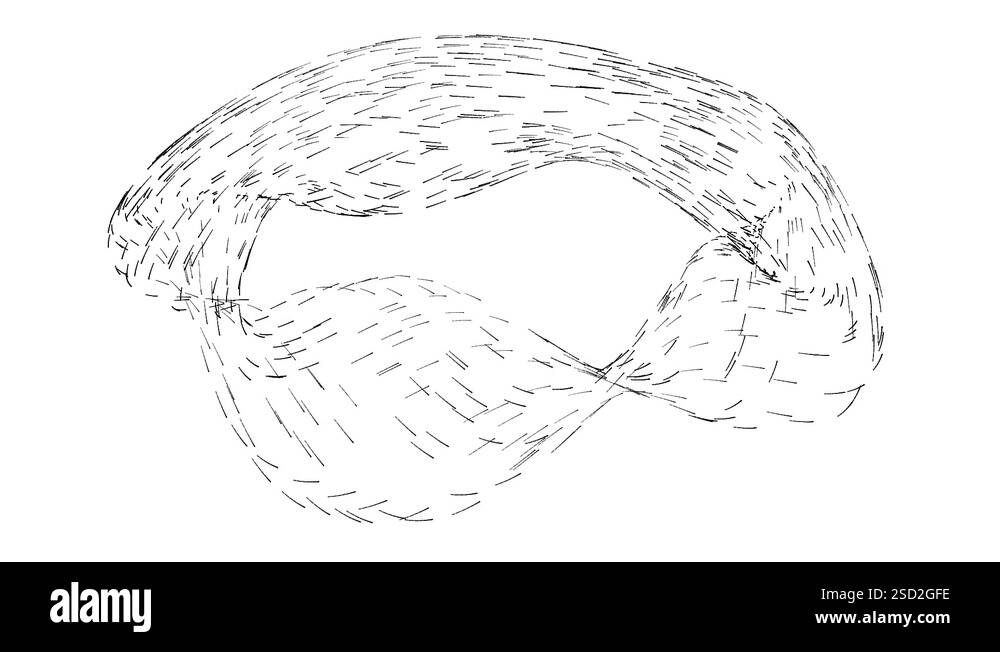 Drawing Complex 3d Model of Threaded Higher Dimensions Morphed Shape ...