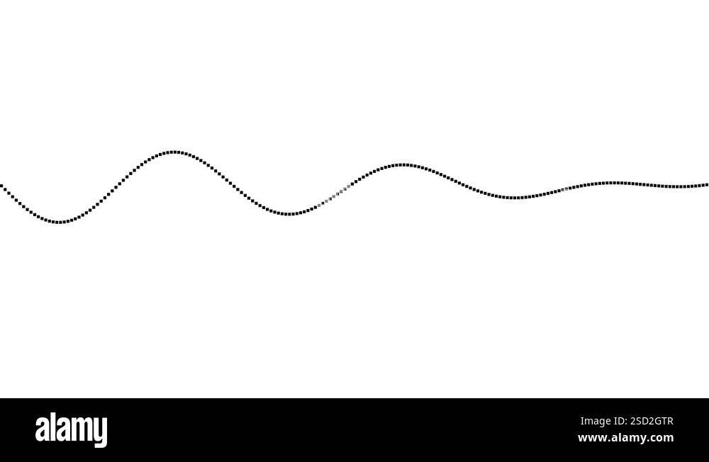 Sine Signal Wave With Additive Frequencies Changing Waveform Over Time ...