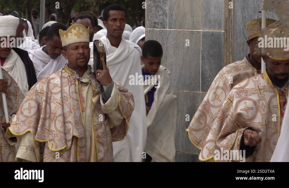 Ethiopia Africa religion culture traditions - priests lead church ...