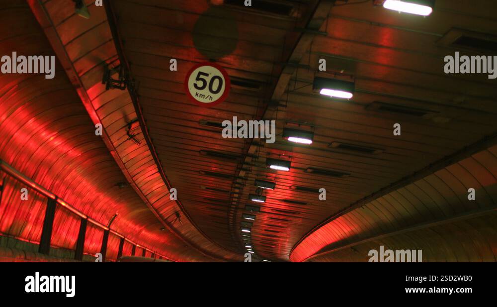 RED tunnel ceiling in 4K Stock Video Footage - Alamy