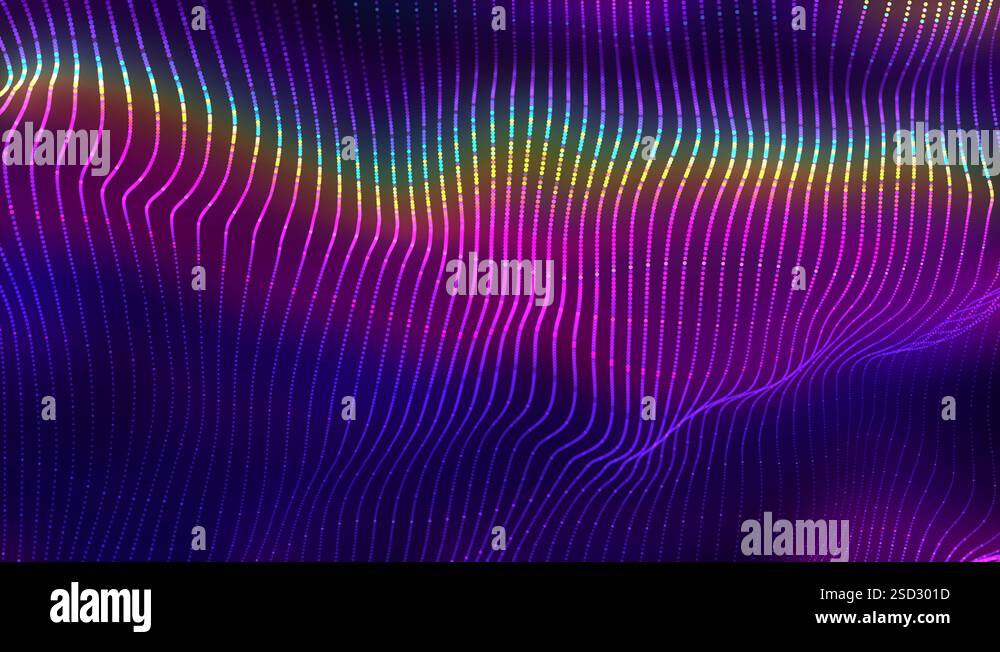 4K video. Lines abstract. Looped animation. Wave pattern Stock Video ...