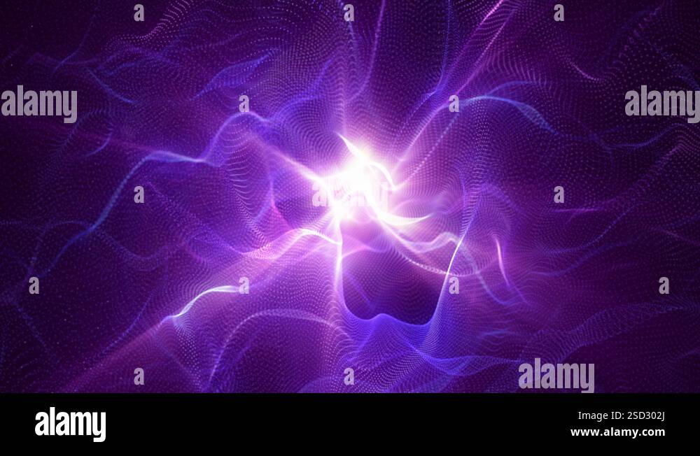 4k video. Looped animation. Wave pattern. Dotted lines Stock Video ...