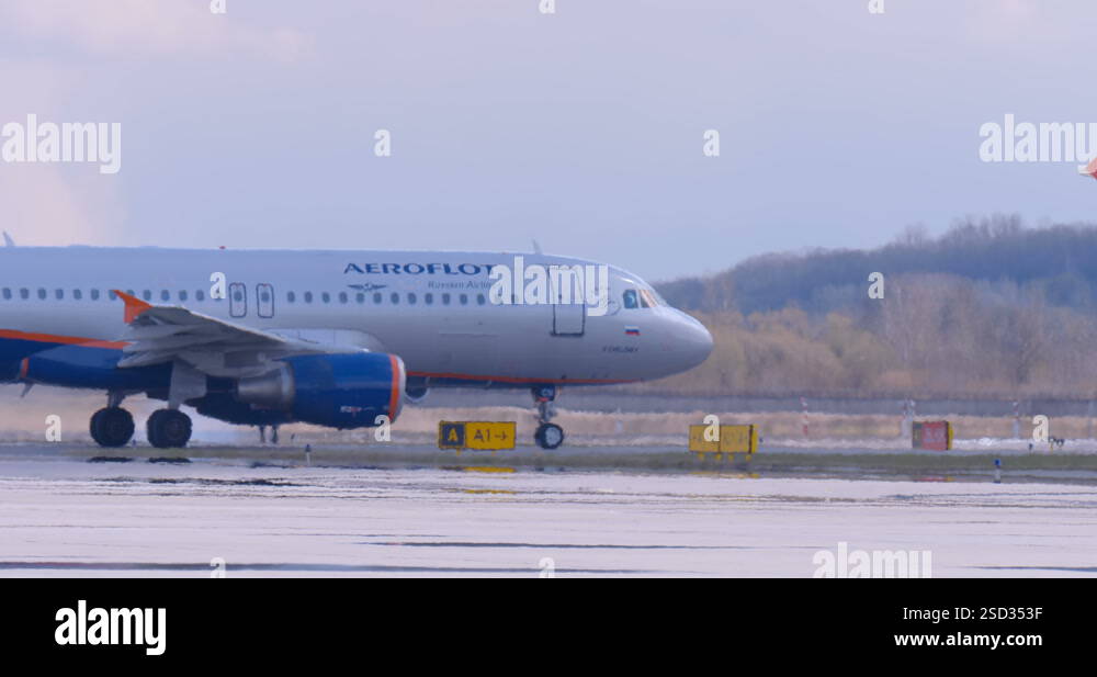 The movement of aircraft on the runway before takeoff and after landing ...