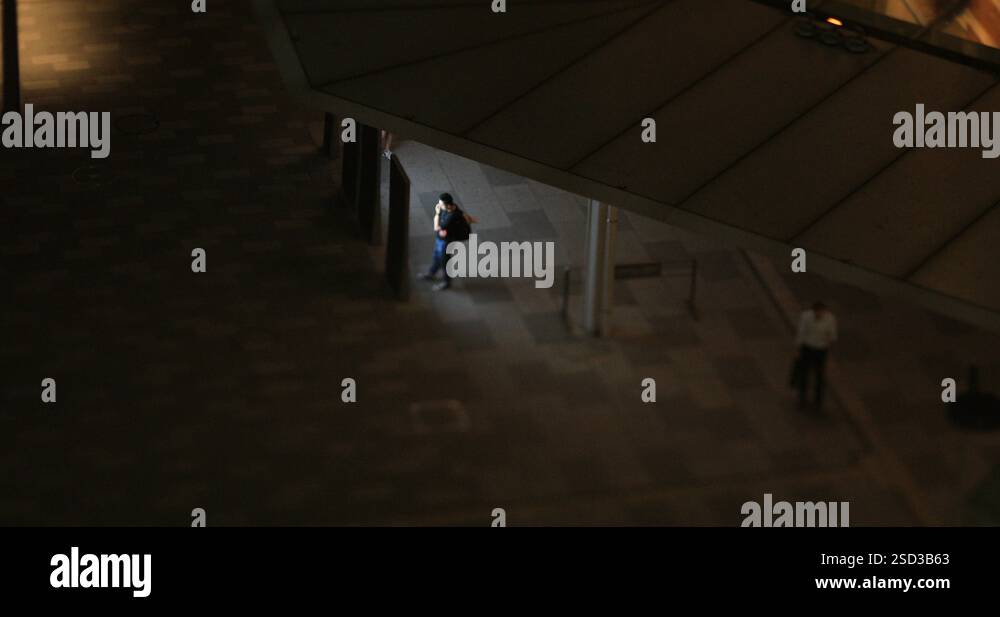 A night cityscape at the business town in Tokyo high angle long shot ...