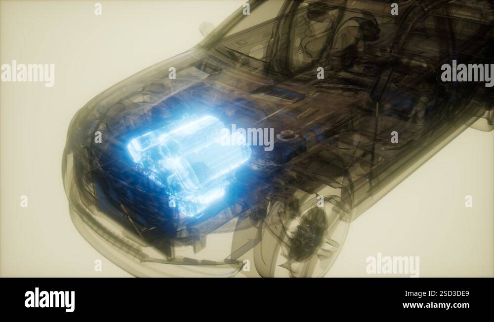 Car Engine Visible in Car Stock Video Footage - Alamy