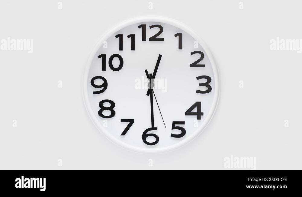 4K Time Lapse of big Clock Stock Video Footage - Alamy
