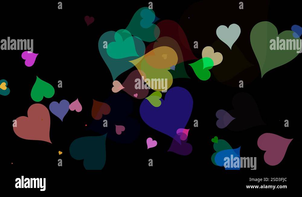 Heart Symbol Popping Up Seamless Loop Motion Background Stock Video ...