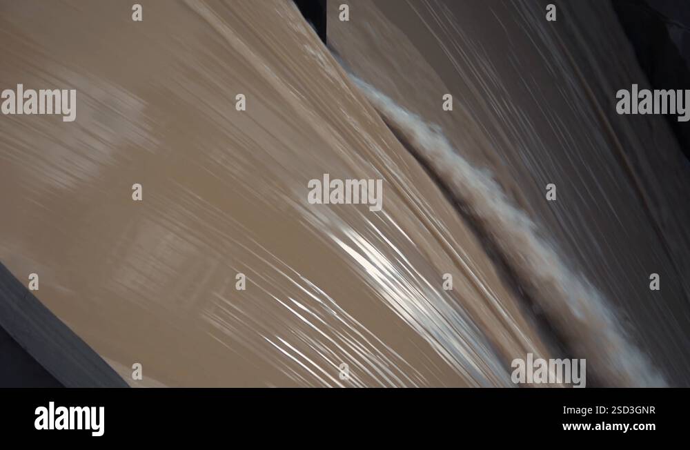 Power plant dam close up floodgate overflow brown water Stock Video ...