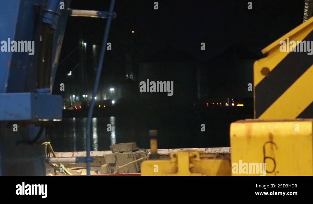 Overhead gantry crane lifting U.S. Army M2A3 Bradley Fighting Vehicle ...