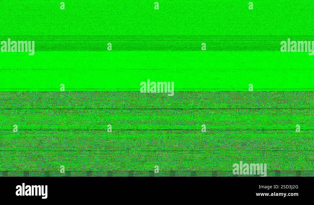 Television color bars VHS bad signal green screen Stock Video Footage ...