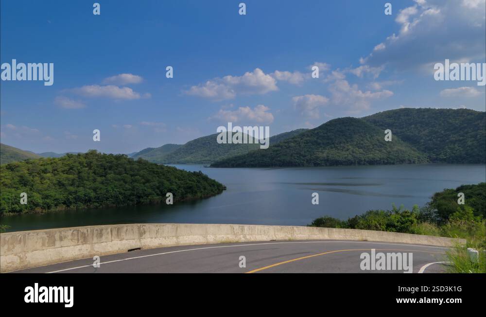 Movement of clouds on blue sky. time lapse Stock Video Footage - Alamy
