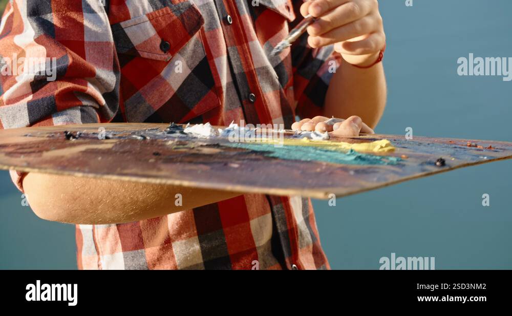 Young kid learning how to draw by creating a picture, inspired by ...