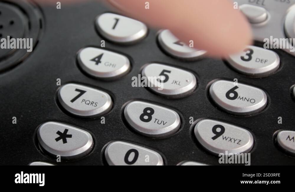 Dialing 911 Stock Video Footage - Alamy
